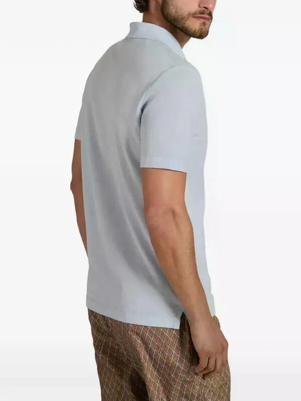 SLOWEAR Buttoned Polo Shirt - Blue