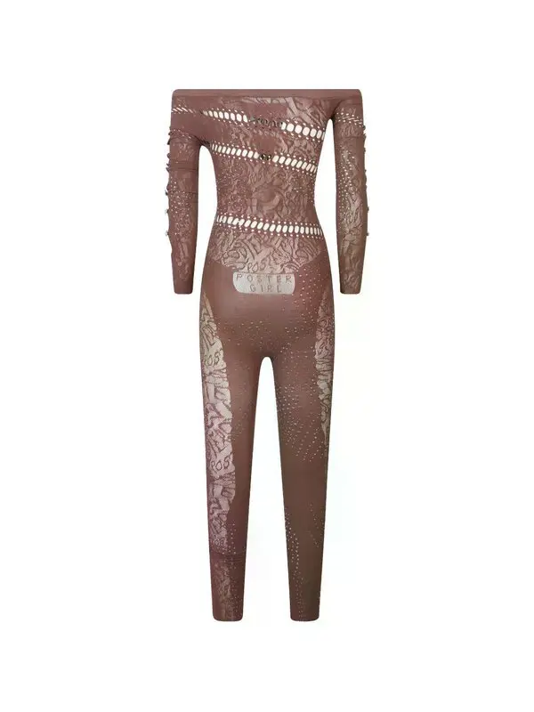 POSTER GIRL Off-shoulder Lace Jumpsuit