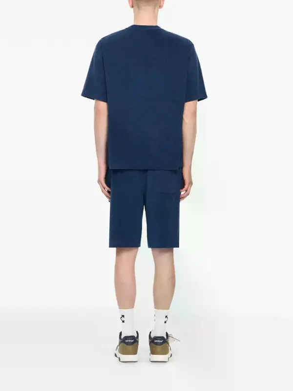 Off-White Terrycloth Track Shorts - Blue