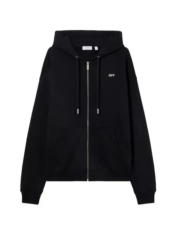 Off-White Printed Zip-up Hoodie