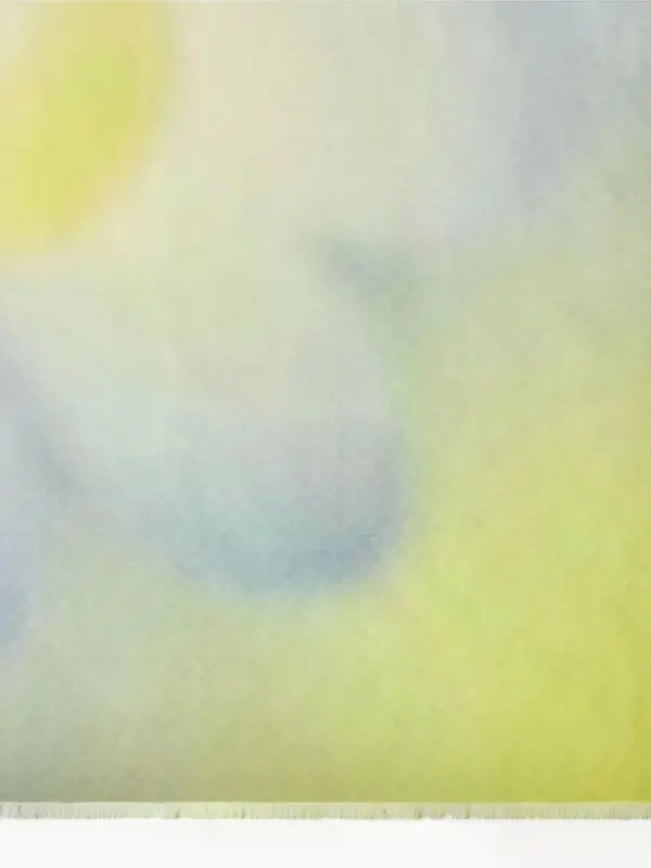 Fendi Ff Fringed-trim Scarf - Yellow