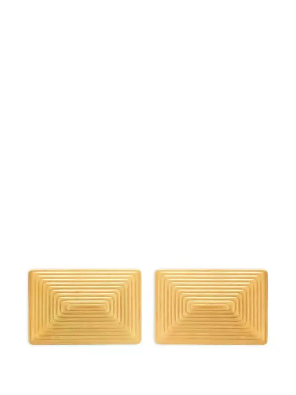 HEAVEN MAYHEM Celeste Rectangle Earrings - Gold