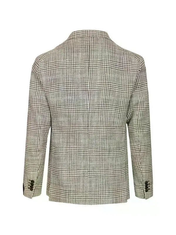 Tagliatore Prince Of Wales Pattern Blazer - Neutrals