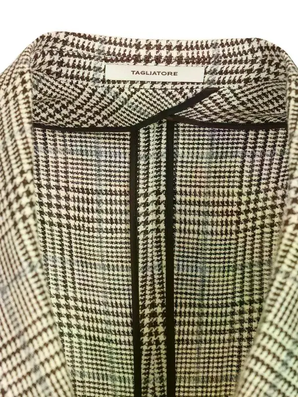 Tagliatore Prince Of Wales Pattern Blazer - Neutrals