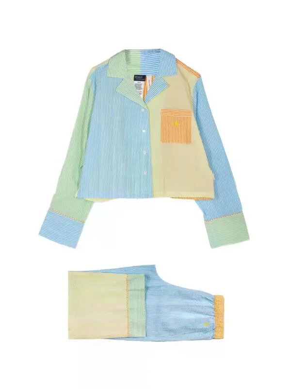 Polo Ralph Lauren Long-sleeve Logo Pajama Set - Blue