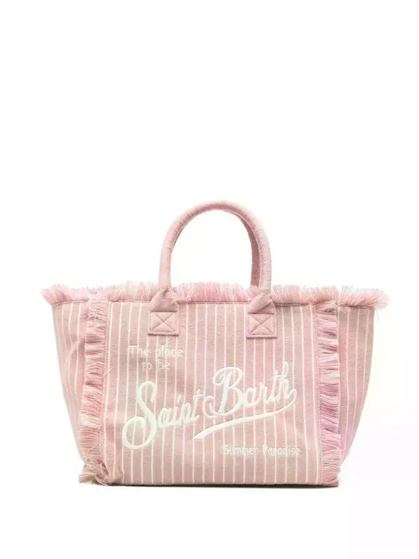MC2 SAINT BARTH Striped Tote Bag - Pink