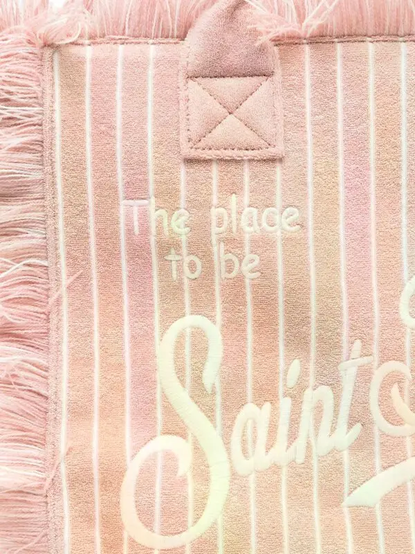 MC2 SAINT BARTH Striped Tote Bag - Pink