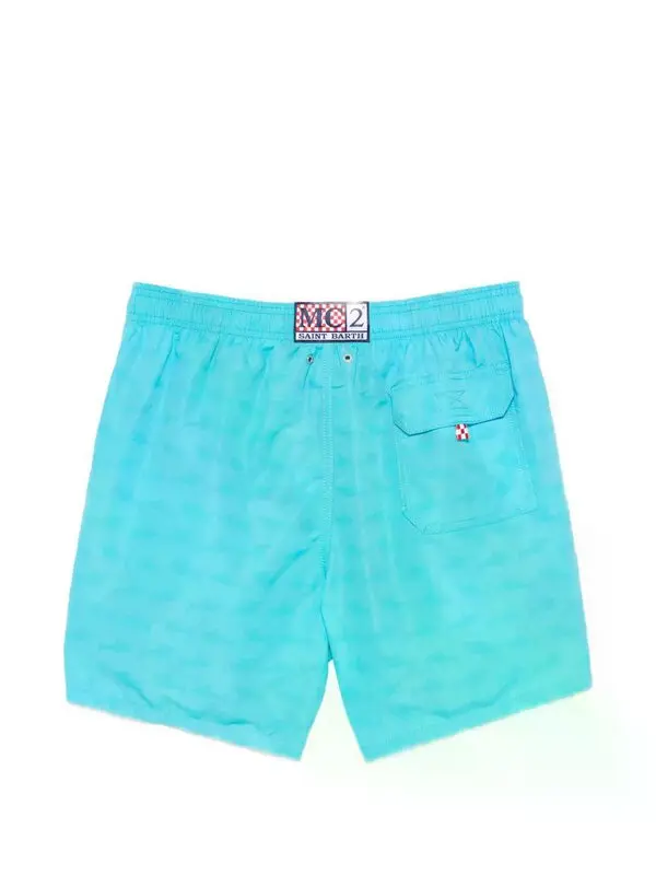 MC2 SAINT BARTH Shark-print Swim Shorts