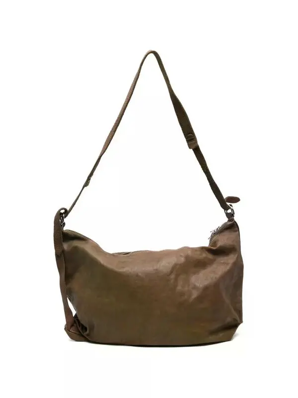 Guidi Leather Messenger Bag - Brown