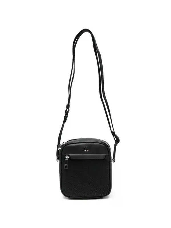 BOSS Logo Detail Messenger Bag - Black