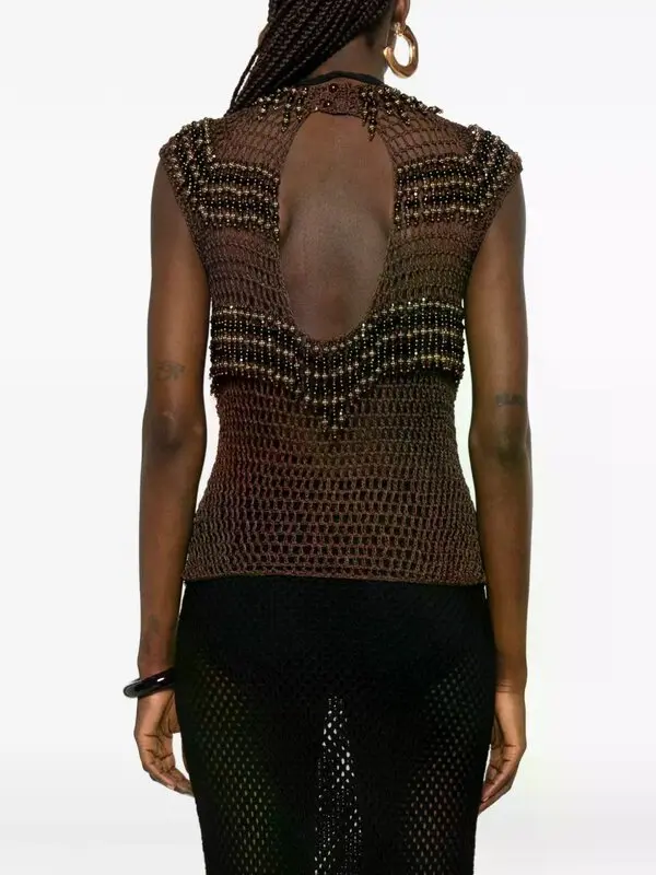 BLESS Beaded Crochet Top