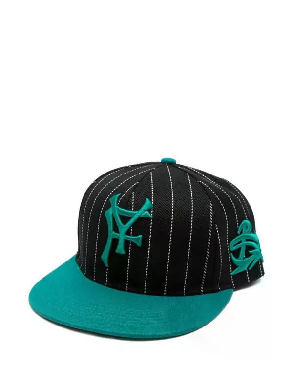 PDF Pinstripe Baseball Cap - Black
