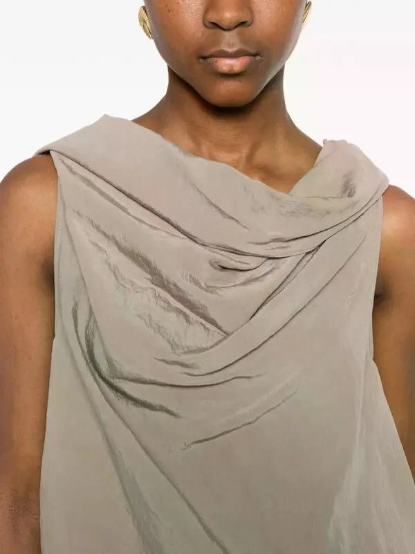 Sú Cowl-neck Sleeveless Top