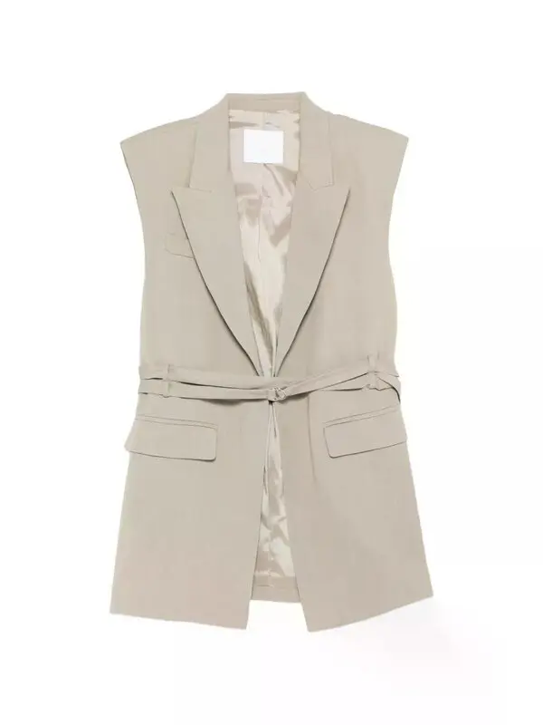 Sú Belted Sleeveless Waistcoat