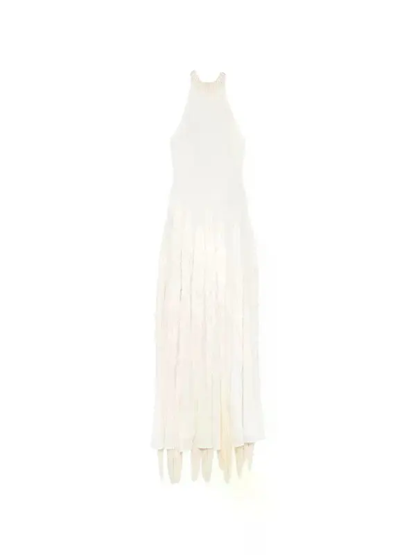 BLESS Halterneck Maxi Dress - Neutrals