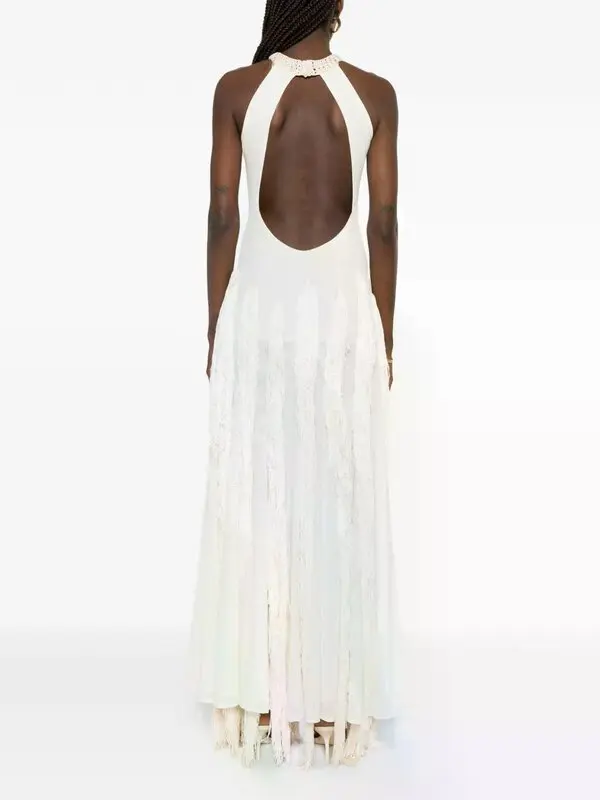 BLESS Halterneck Maxi Dress - Neutrals