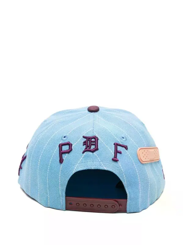 PDF Pinstripe Logo Baseball Cap - Blue