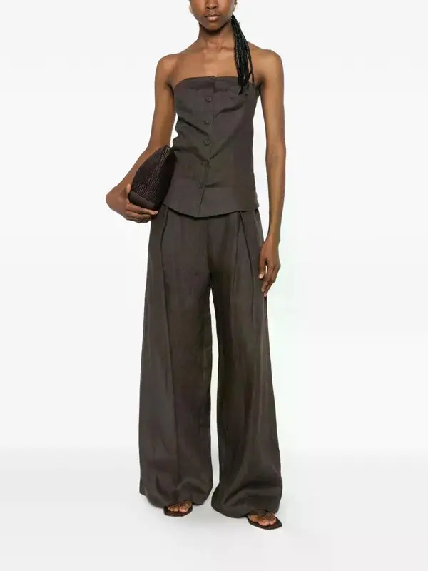 Sú Button Bandeau Top