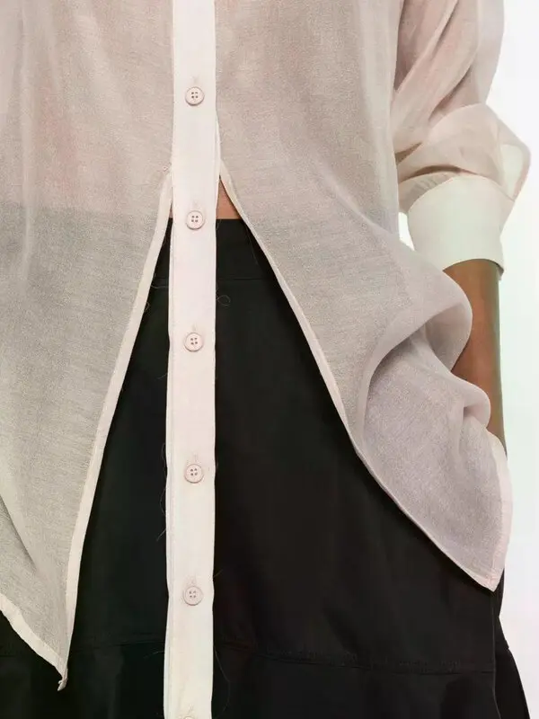 Sú Buttoned Shirt With Tie Detail