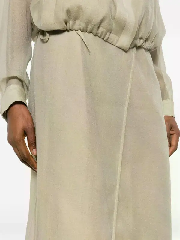 Sú Wrap-design Midi Skirt