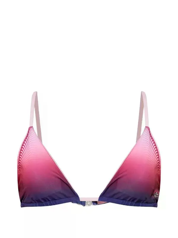 Casablanca Gradient-effect Bikini Top - Pink