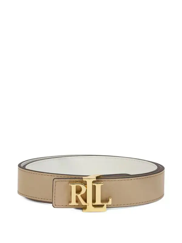 Ralph Lauren Logo-buckle Reversible Belt - Neutrals