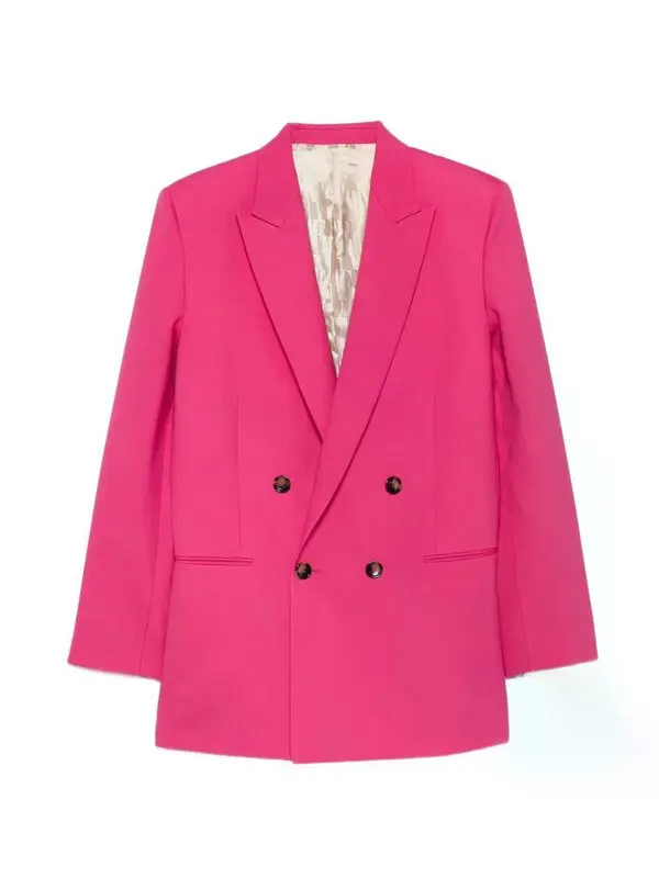Alberta Ferretti Double-breasted Jacket - Pink