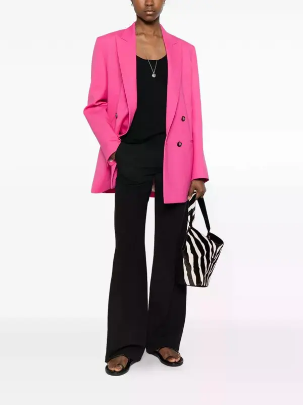 Alberta Ferretti Double-breasted Jacket - Pink