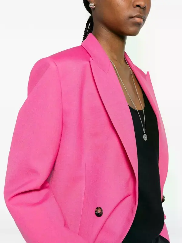 Alberta Ferretti Double-breasted Jacket - Pink