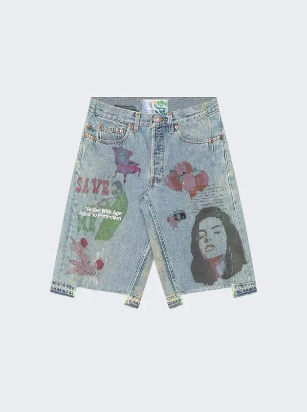 BETTER WITH AGE Harrison Triple-wide Denim Short