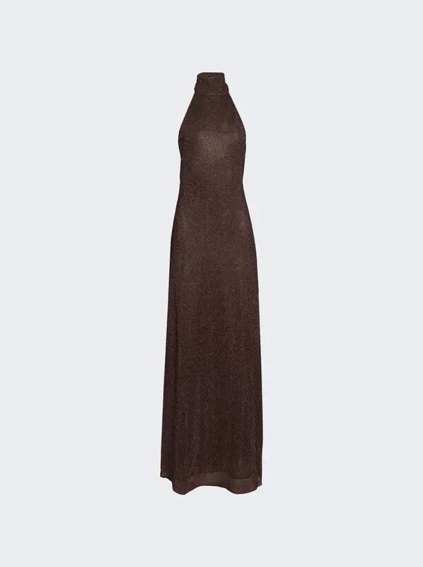 OSÃ©REE Lumiere Ring Turtleneck Maxi Dress