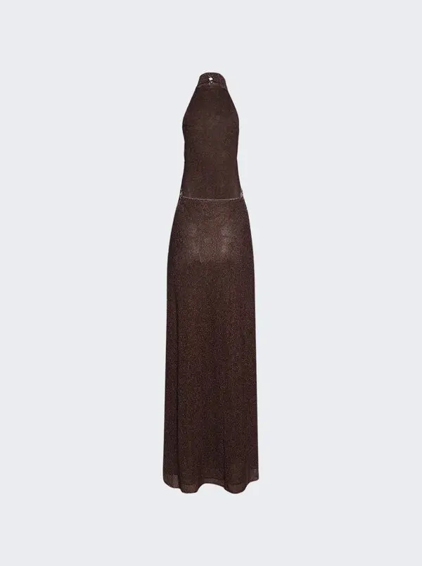 OSÃ©REE Lumiere Ring Turtleneck Maxi Dress