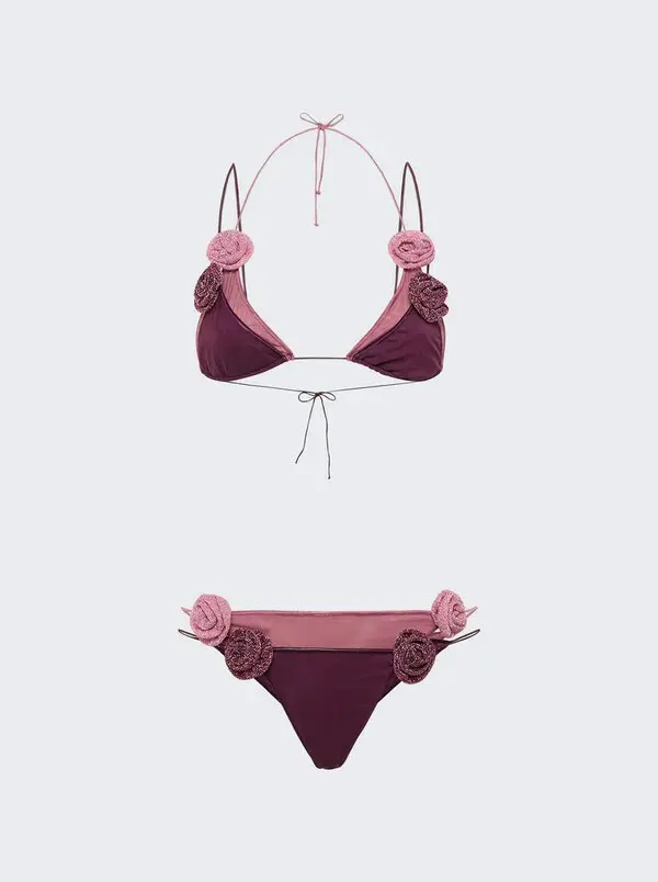 OSÃ©REE Double Mesh Two-piece Set - Purple