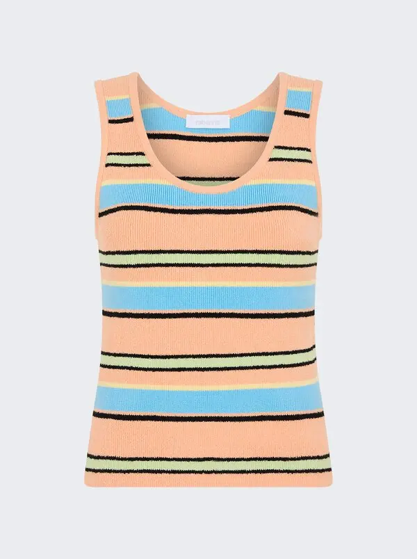Rabanne Striped Tank Top - Multi