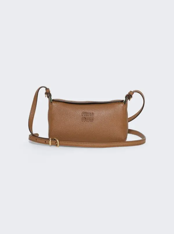 Miu Miu Vitello Phenix Shoulder Bag - Tan