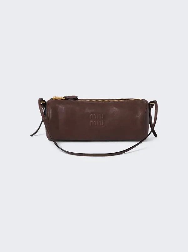 Miu Miu Nappa Shoulder Pouch - Brown