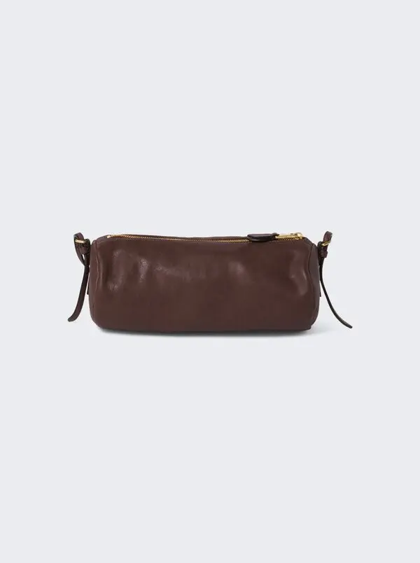 Miu Miu Nappa Leather Pouch Bag - Brown