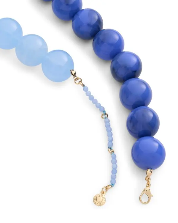 Baublebar Jane Semi Precious Stone Beaded Necklace, 17-20 - Blue