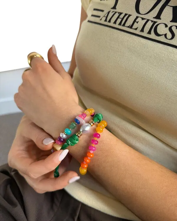 Baublebar Bold Type Bracelet Set - Rainbow