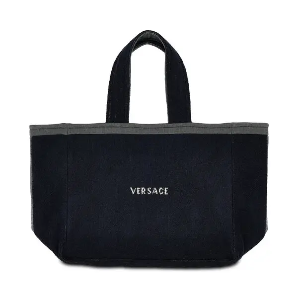 Versace Terry Medusa Jacquard Tote - Blue/white