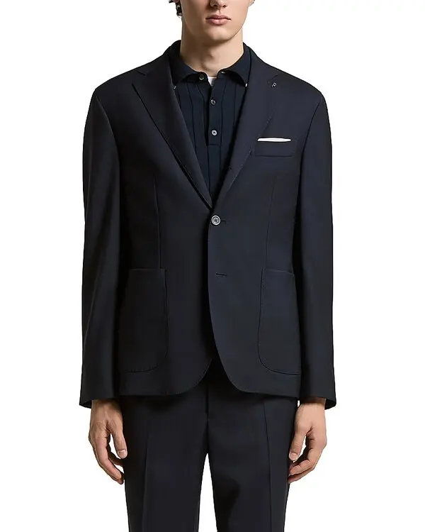 Peserico Single-breasted Tailored Blazer - Ink