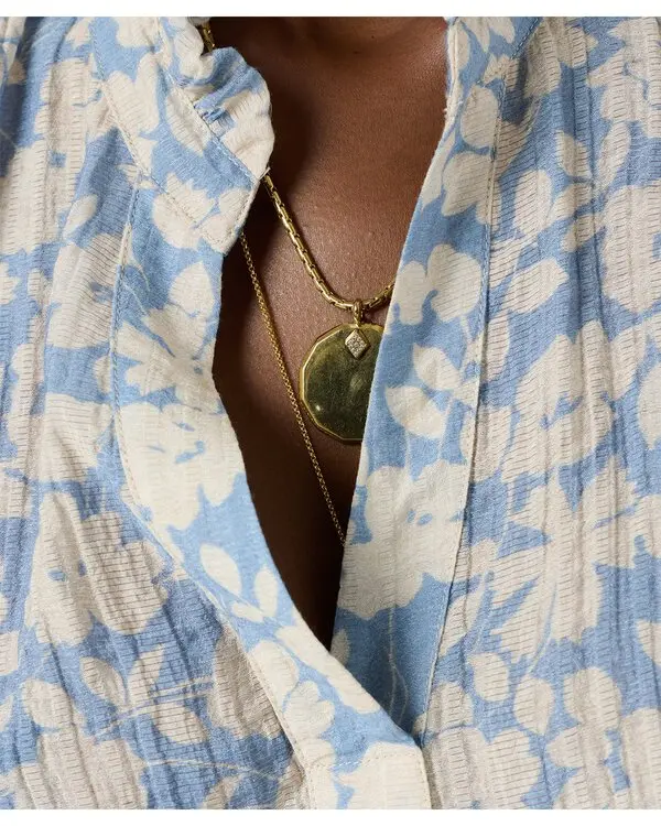 Gerard Darel Ruffled Edge Blouse - Bluesky