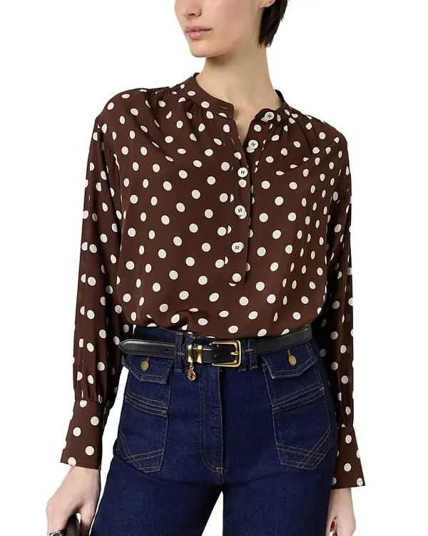 Gerard Darel Cayane Tunisian Collar Top