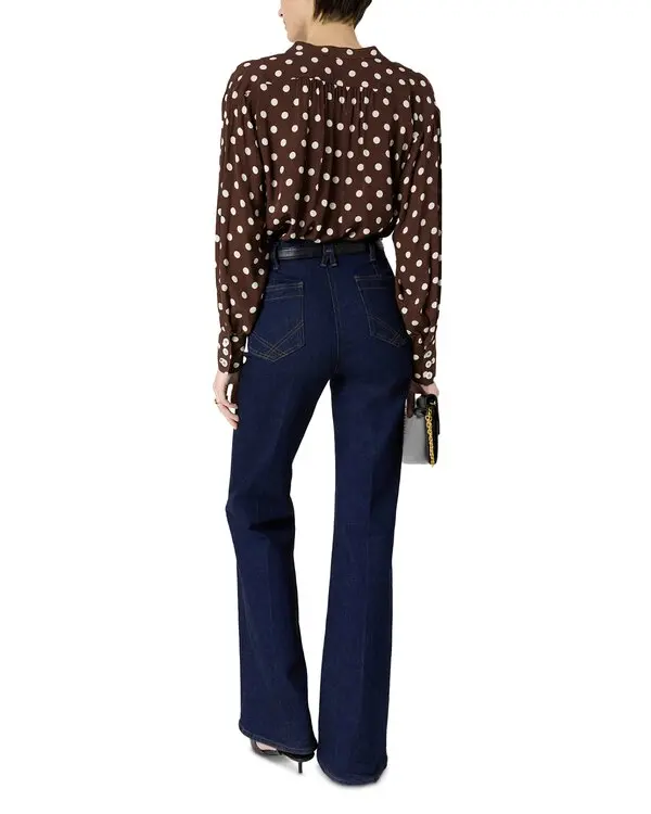 Gerard Darel Cayane Tunisian Collar Top