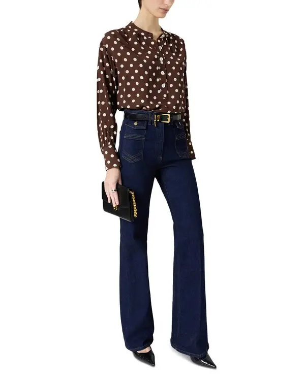 Gerard Darel Cayane Tunisian Collar Top