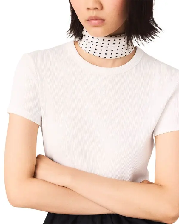 Maje Short Sleeve Tee - White