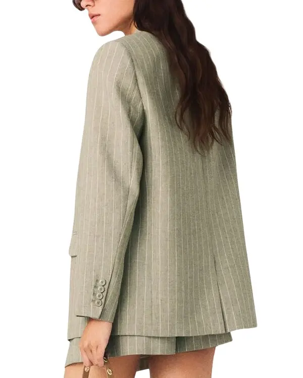 Maje Pinstriped Suit Jacket