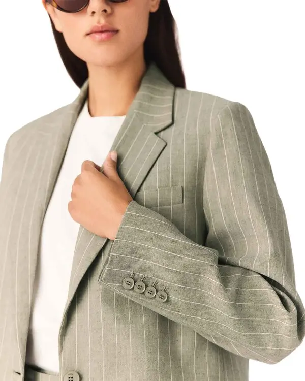 Maje Pinstriped Suit Jacket