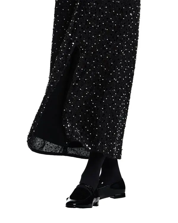 Emporio Armani Embellished Georgette Skirt