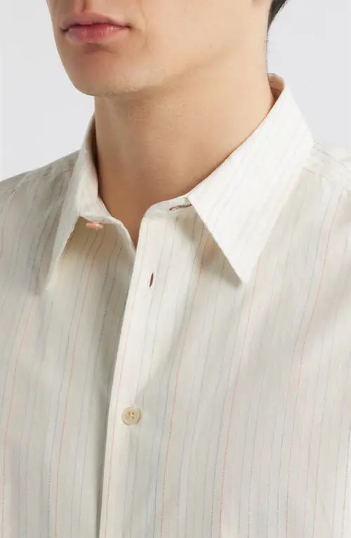 Paul Smith Stripe Regular Fit Cotton Button-up Shirt - Multi Coloured